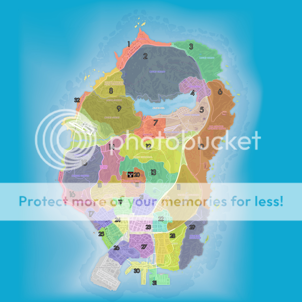 Gta 5 Gangs Map